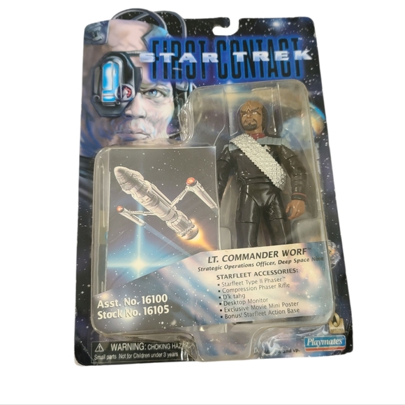 Star Trek | Toys | Nib Star Trek First Contact Lt Commander Worf Action ...